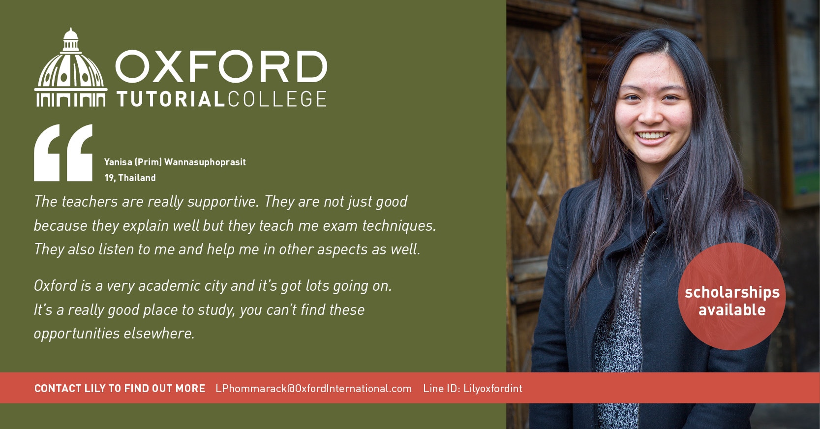 Scholarship announcement at Oxford Tutorial College | British Council